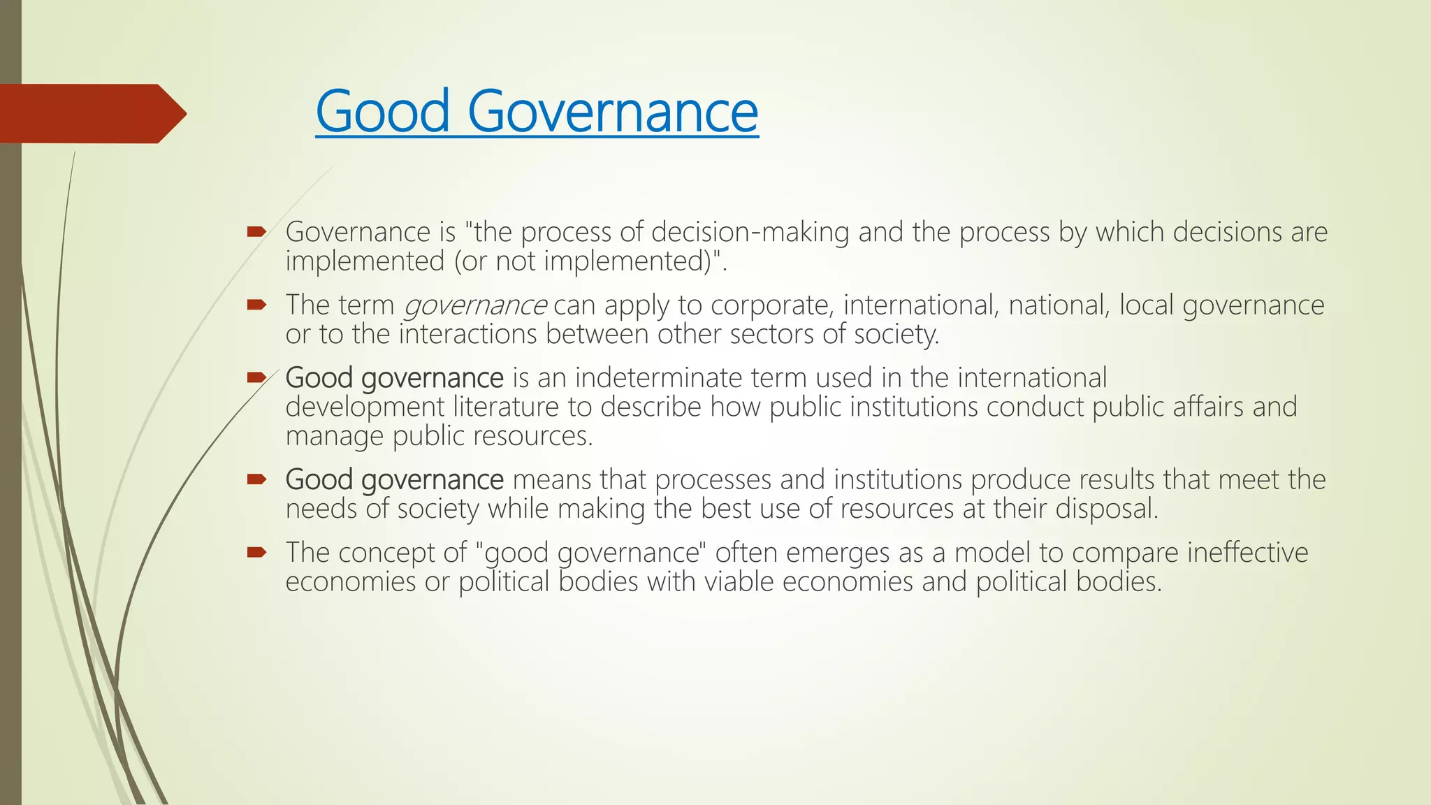 Good governance and Citizen's Charter | PPTX