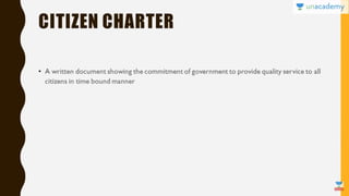 Good governance and Citizen's Charter | PPTX