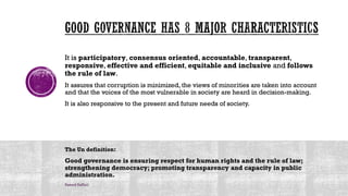Good governance | PDF