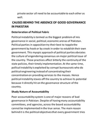Good governance | DOCX