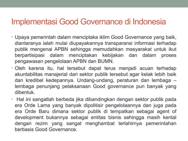 Good Governance Tata Kelola Pemerintahan Yang Baik.pptx