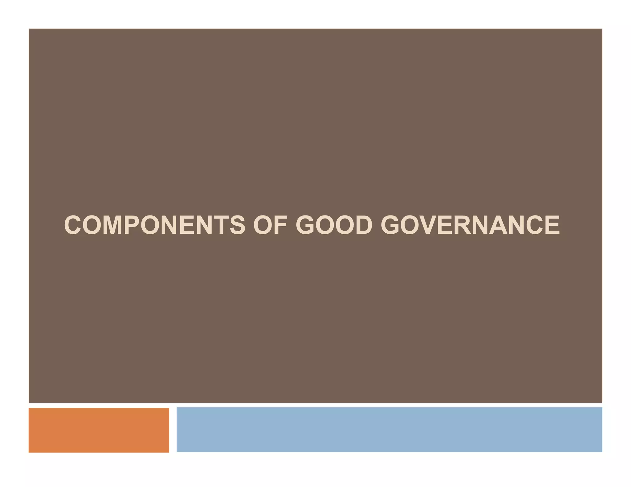 Good governance and social responsibility | PPTX