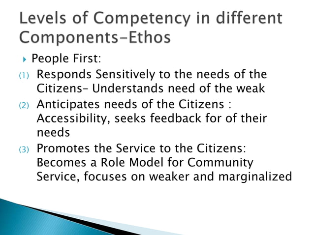 Good governance & competency dictionary for civil services | PPT