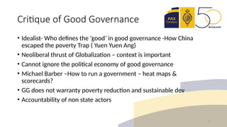 Good Governance copy.pptx by Ayesha Nasir | PPTX