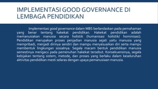Good governance dalam lembaga pendidikan.pptx | Free Download