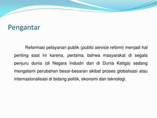 Good Governance dan Pelayanan Publik | PDF