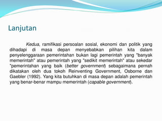 Good Governance dan Pelayanan Publik | PDF