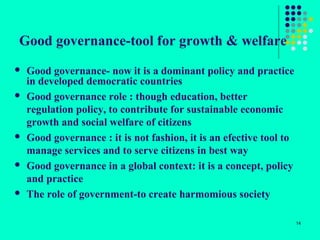 Good governance final for naem | PPT