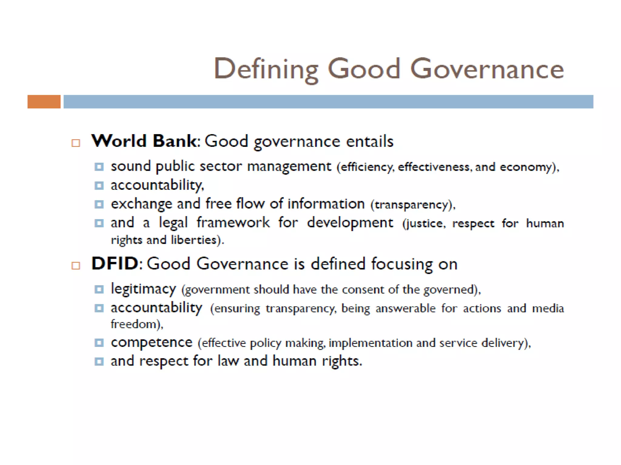 GOOD GOVERNANCE | PPTX