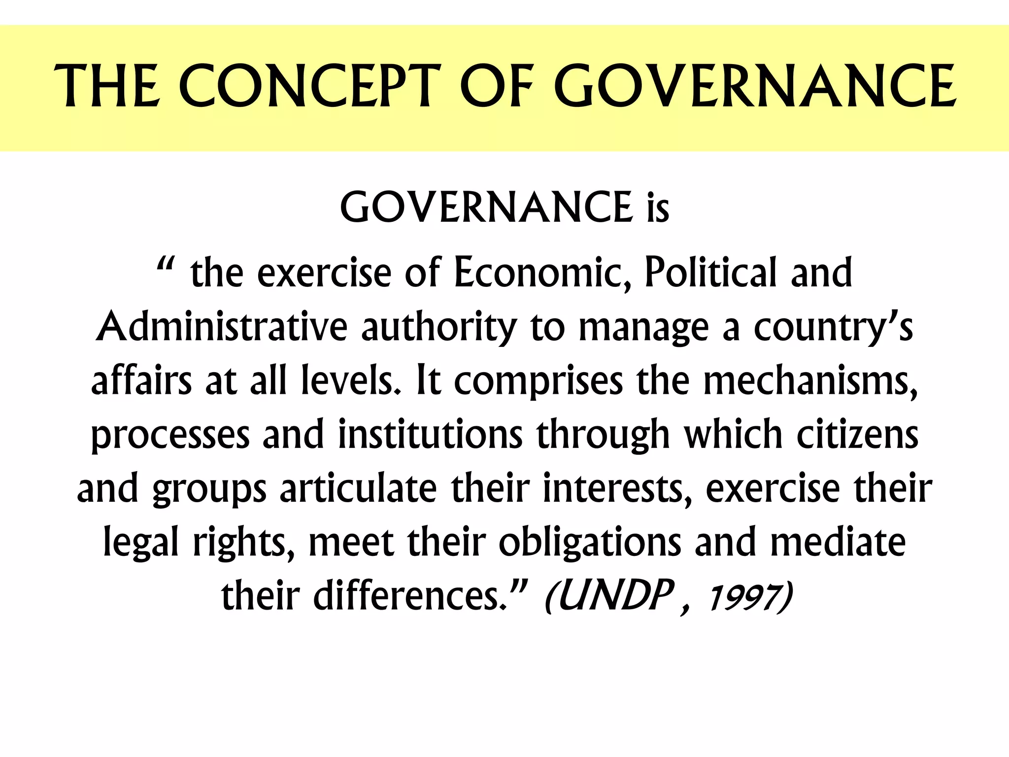 GOOD GOVERNANCE | PPTX