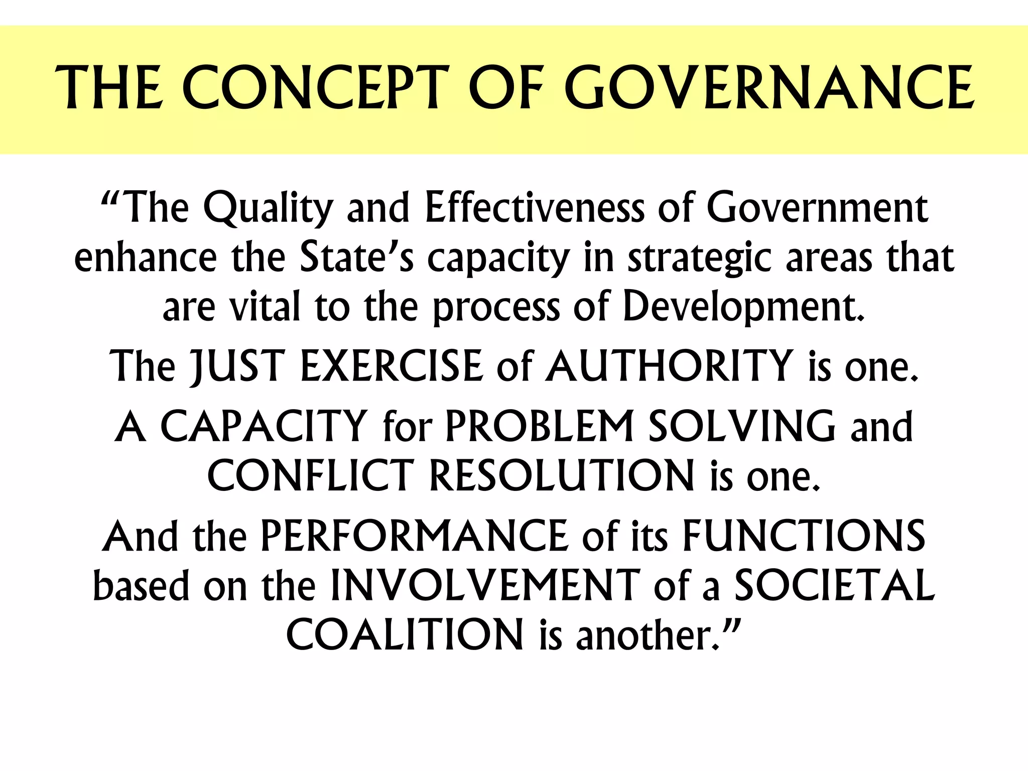 GOOD GOVERNANCE | PPTX