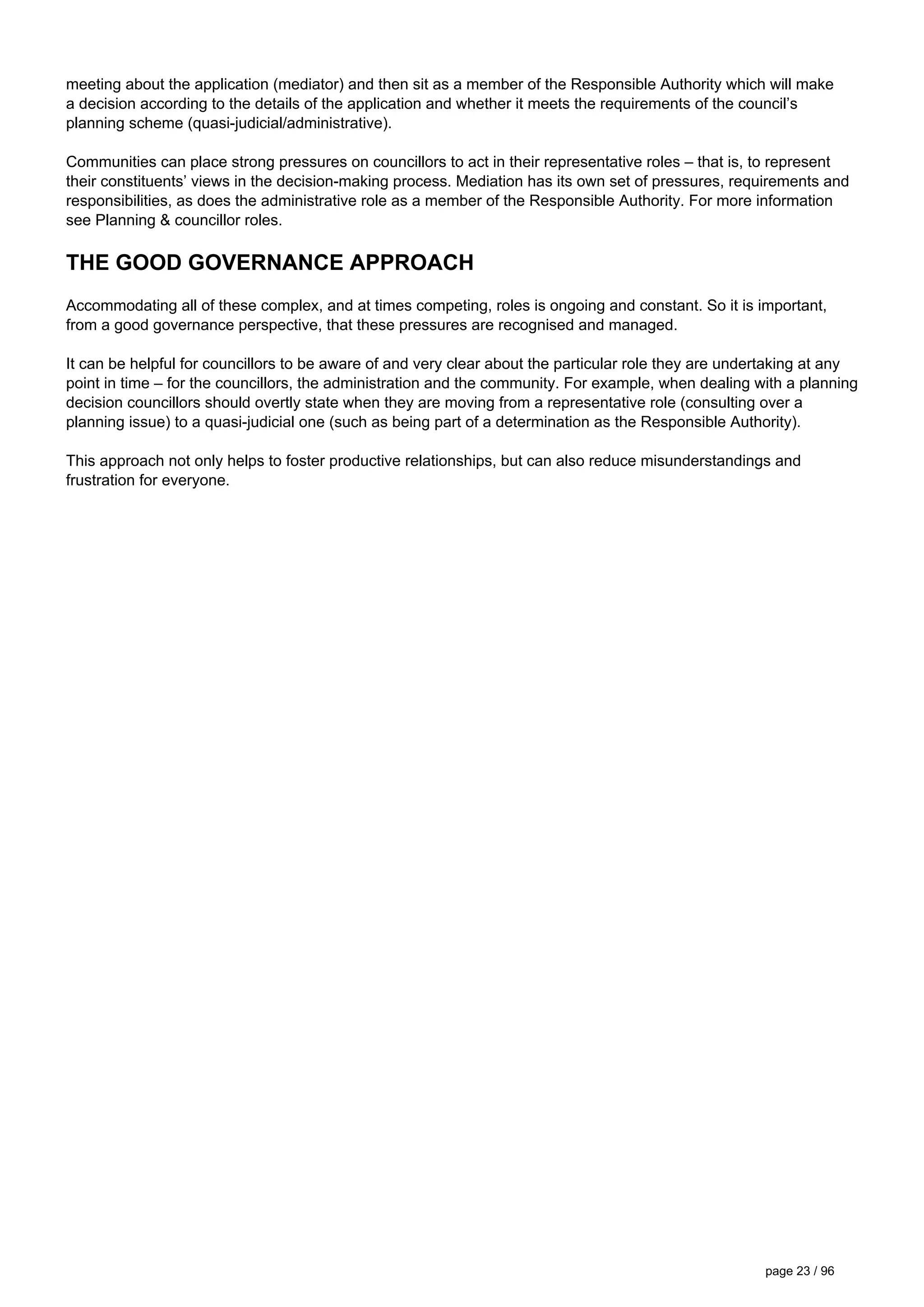 Good Governance Guide for Local Government | PDF