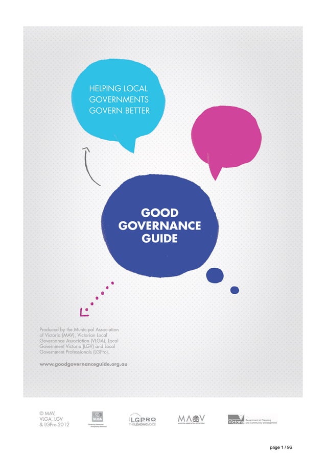 Good Governance Guide for Local Government | PDF