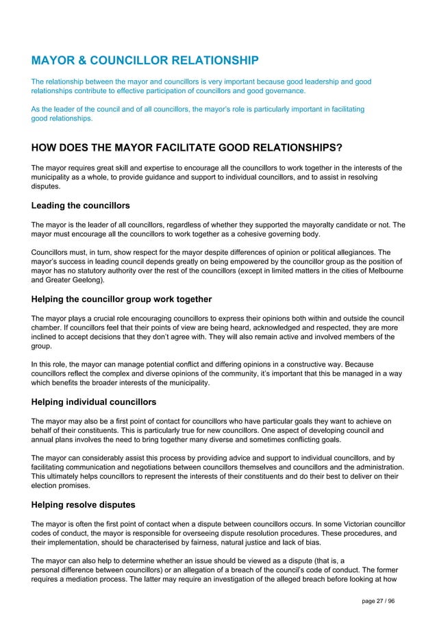 Good Governance Guide for Local Government | PDF