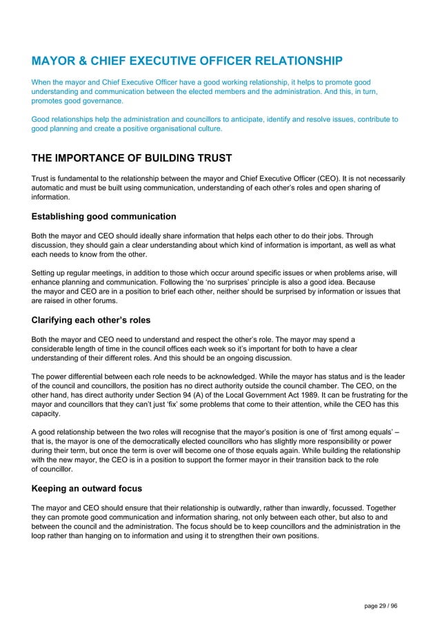 Good Governance Guide for Local Government | PDF