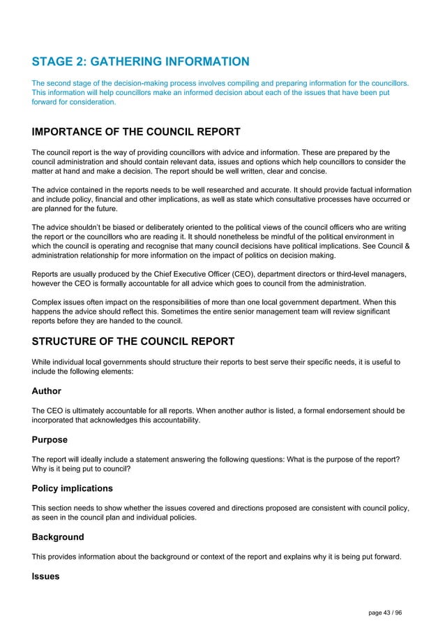 Good Governance Guide for Local Government | PDF