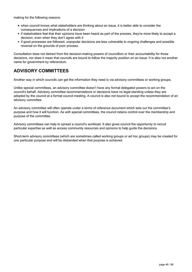 Good Governance Guide for Local Government | PDF