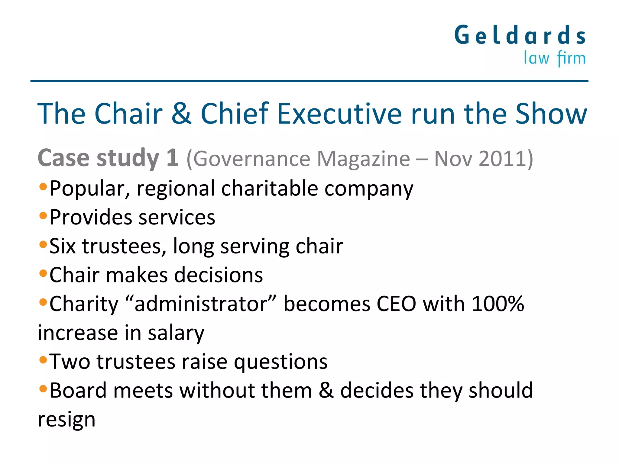 The practicalities of good governance | PPT
