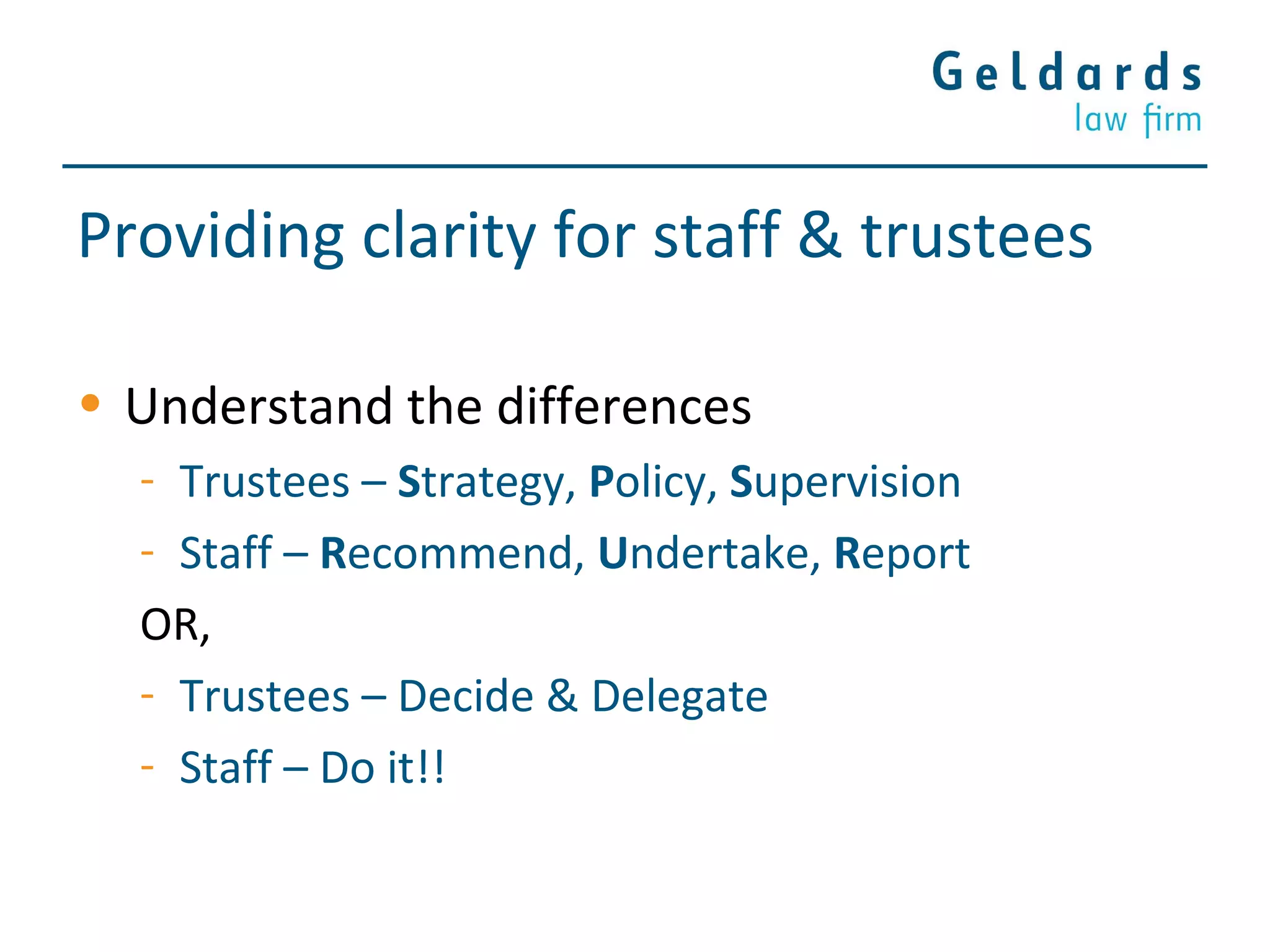 The practicalities of good governance | PPT