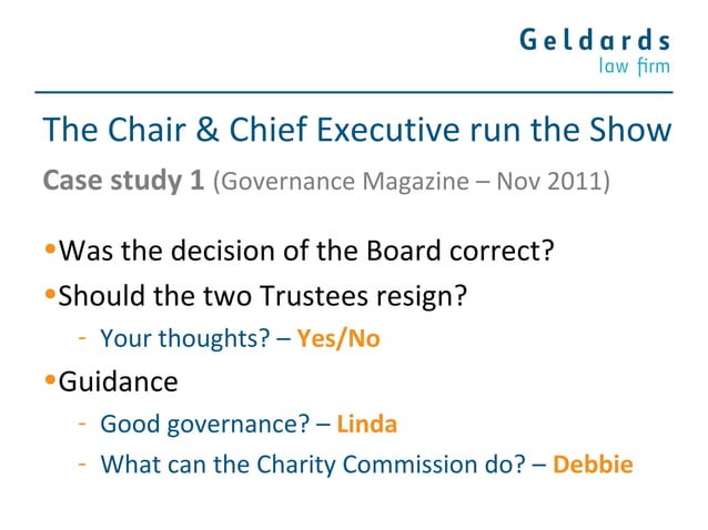 The practicalities of good governance | PPT
