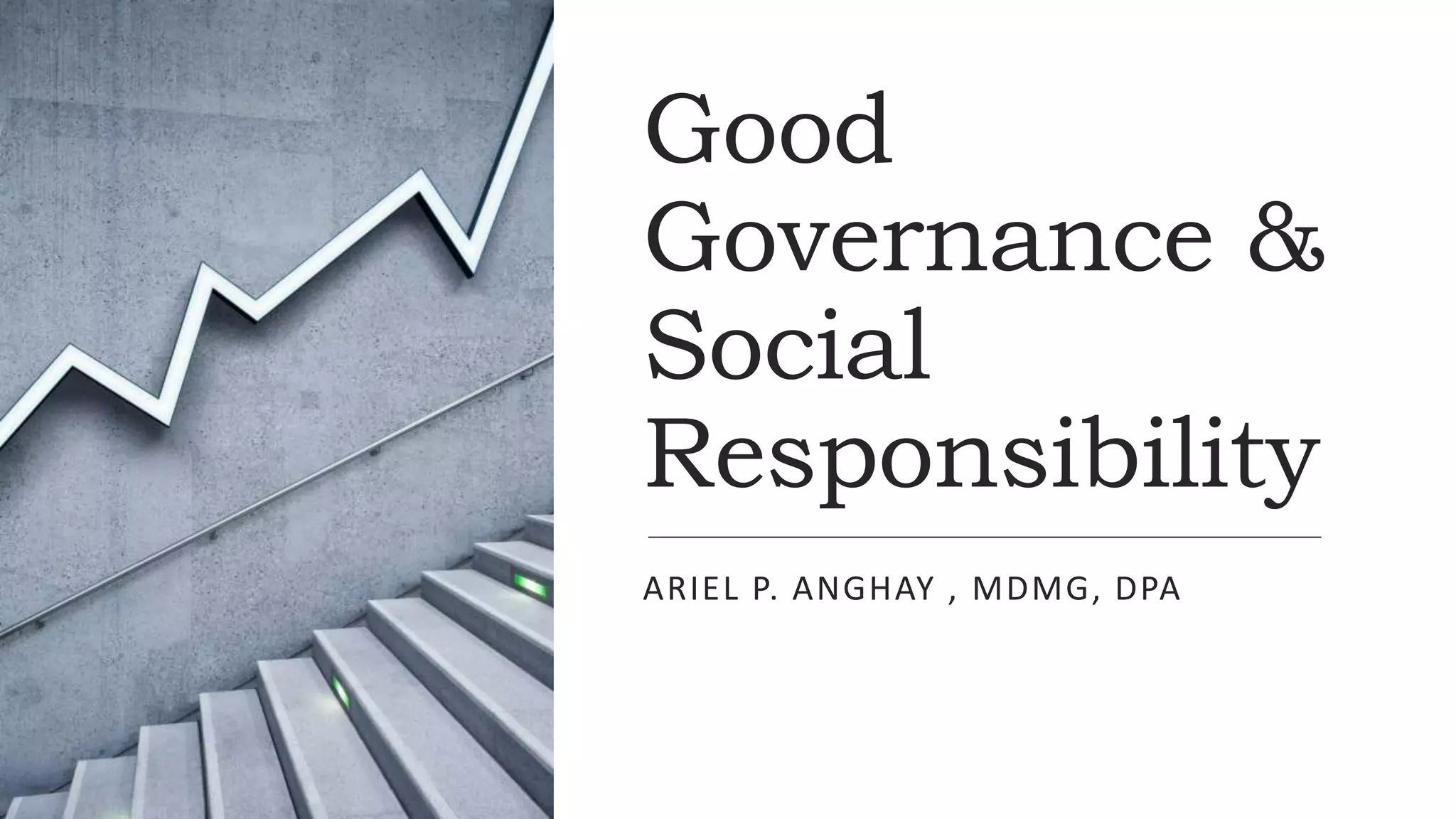 Linkages of Good governance social responsibility | PPTX