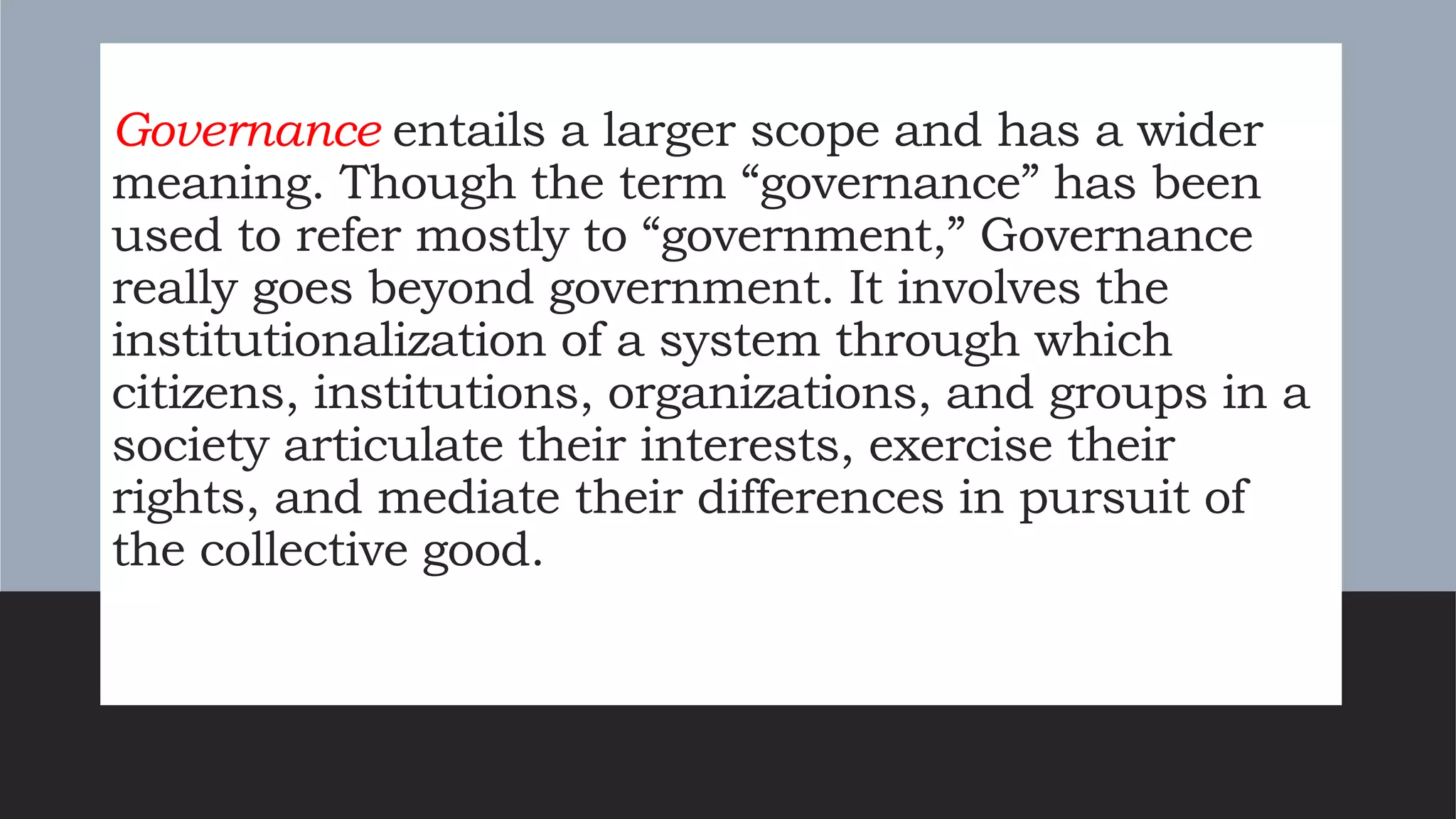 Linkages of Good governance social responsibility | PPTX