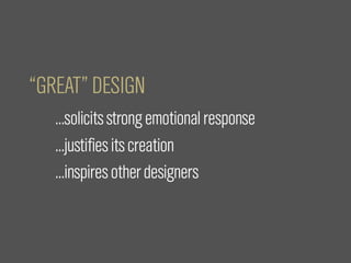 Good vs. Great Design | PDF
