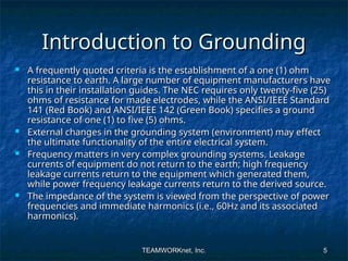 GOOD GROUNDING PRACTICES FOR THE PLANT A | PPT