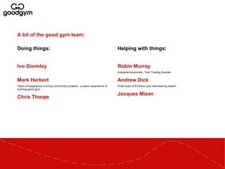 The Good Gym | PPT