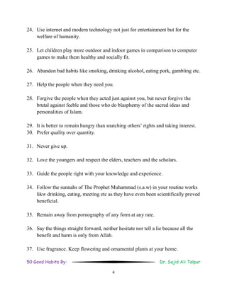 50 Good Habits will change your life..! | DOCX
