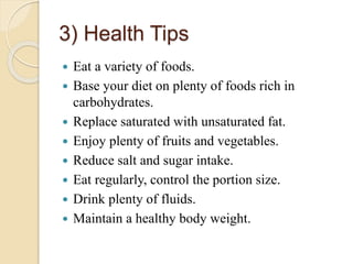 Good health tips for healthy living | PPT