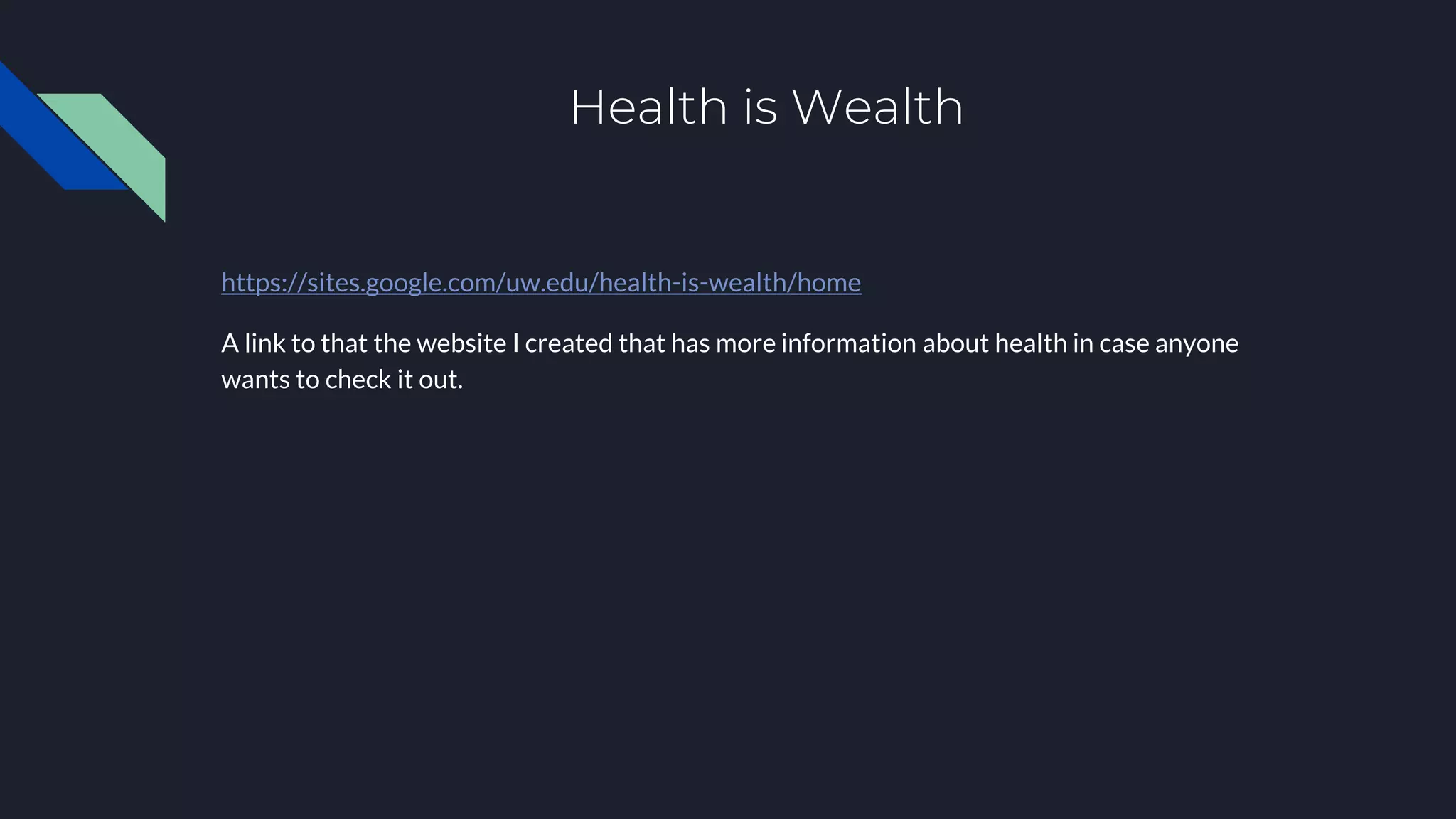 Good health & Well-being | PPTX