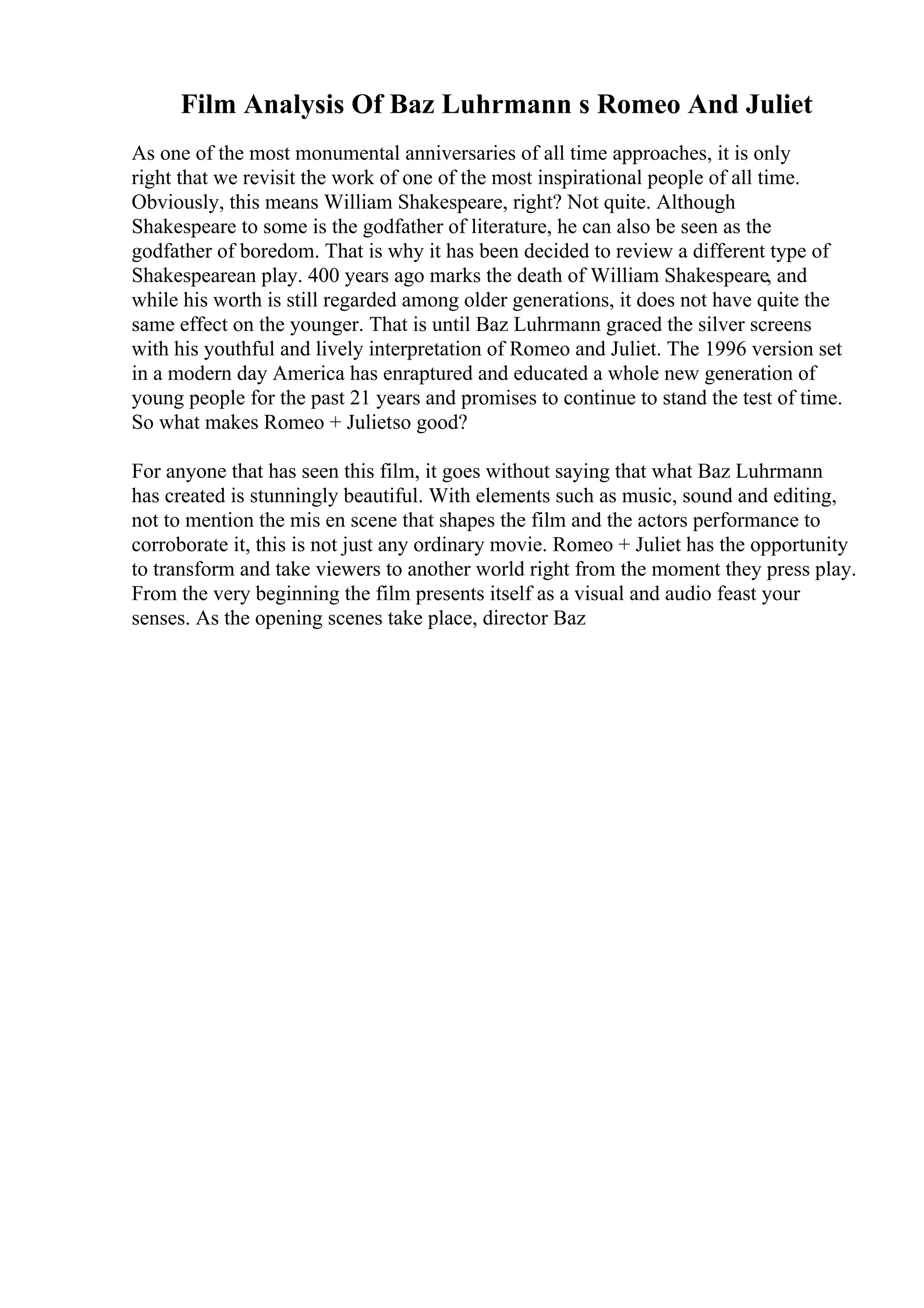 Good High School Essay Examples | PDF