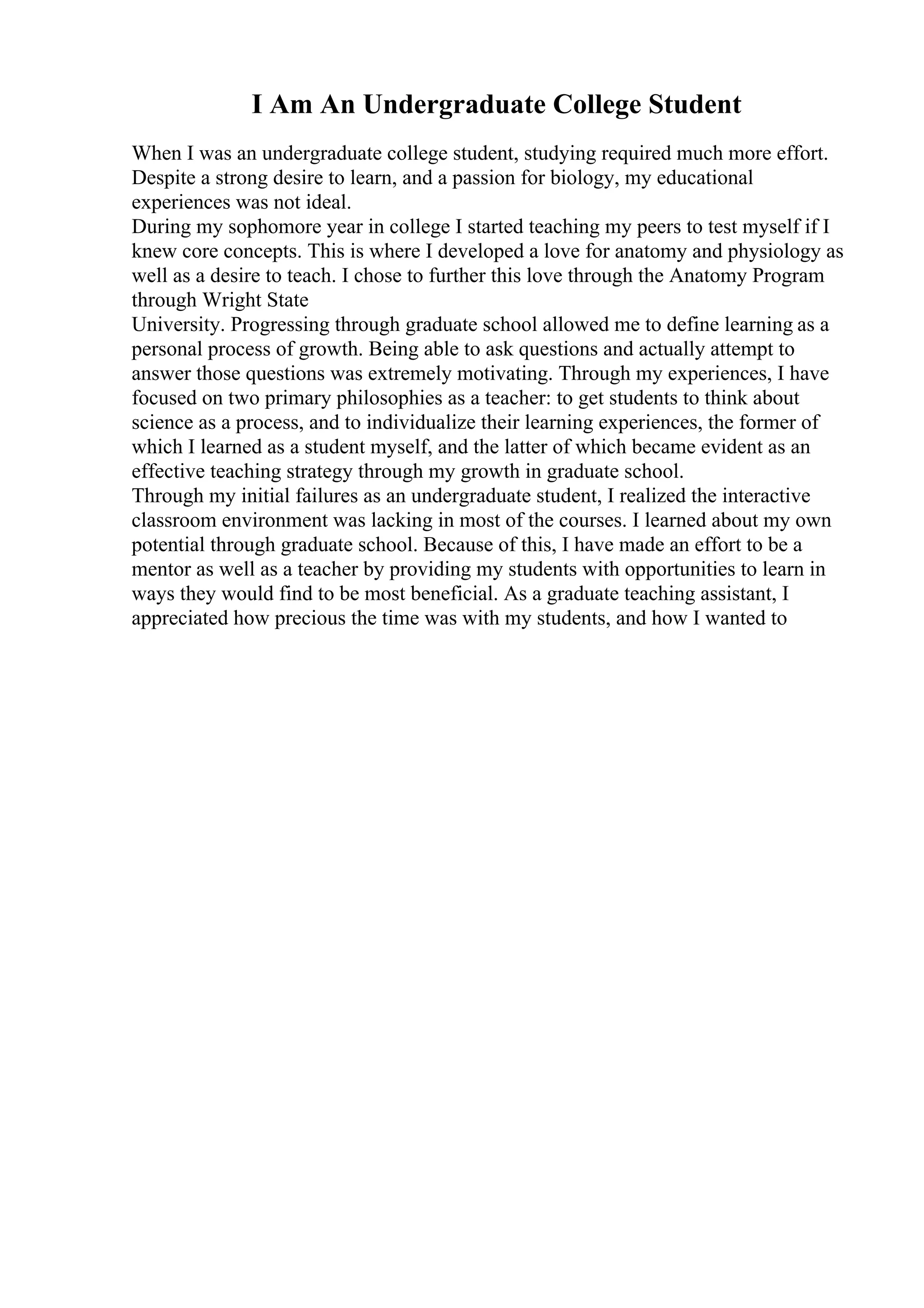 Good High School Essay Examples | PDF