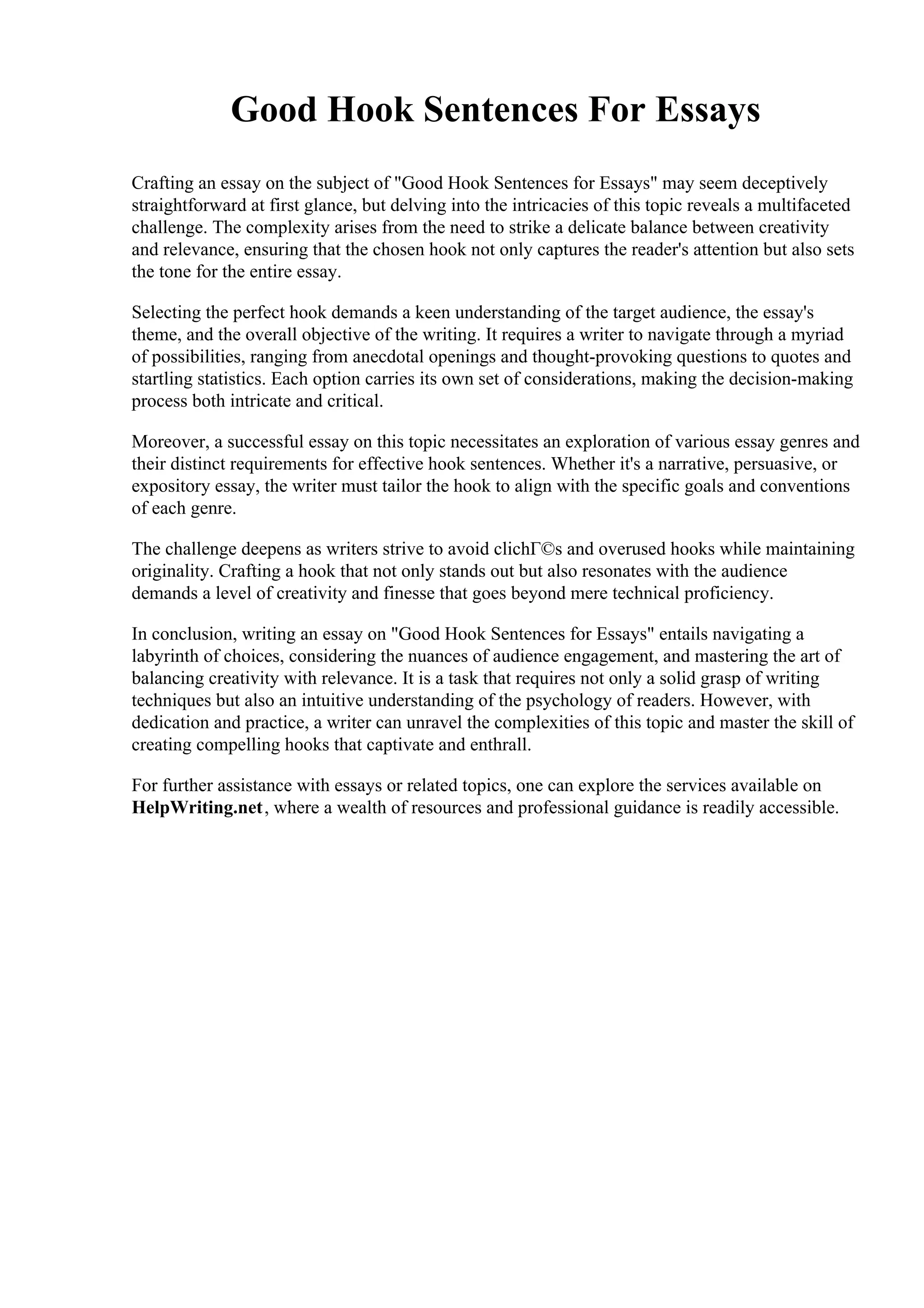 Good Hook Sentences For Essays.pdf