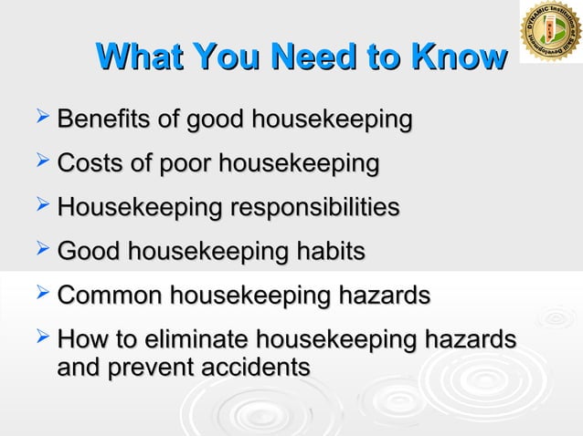 Good housekeeping | PPT