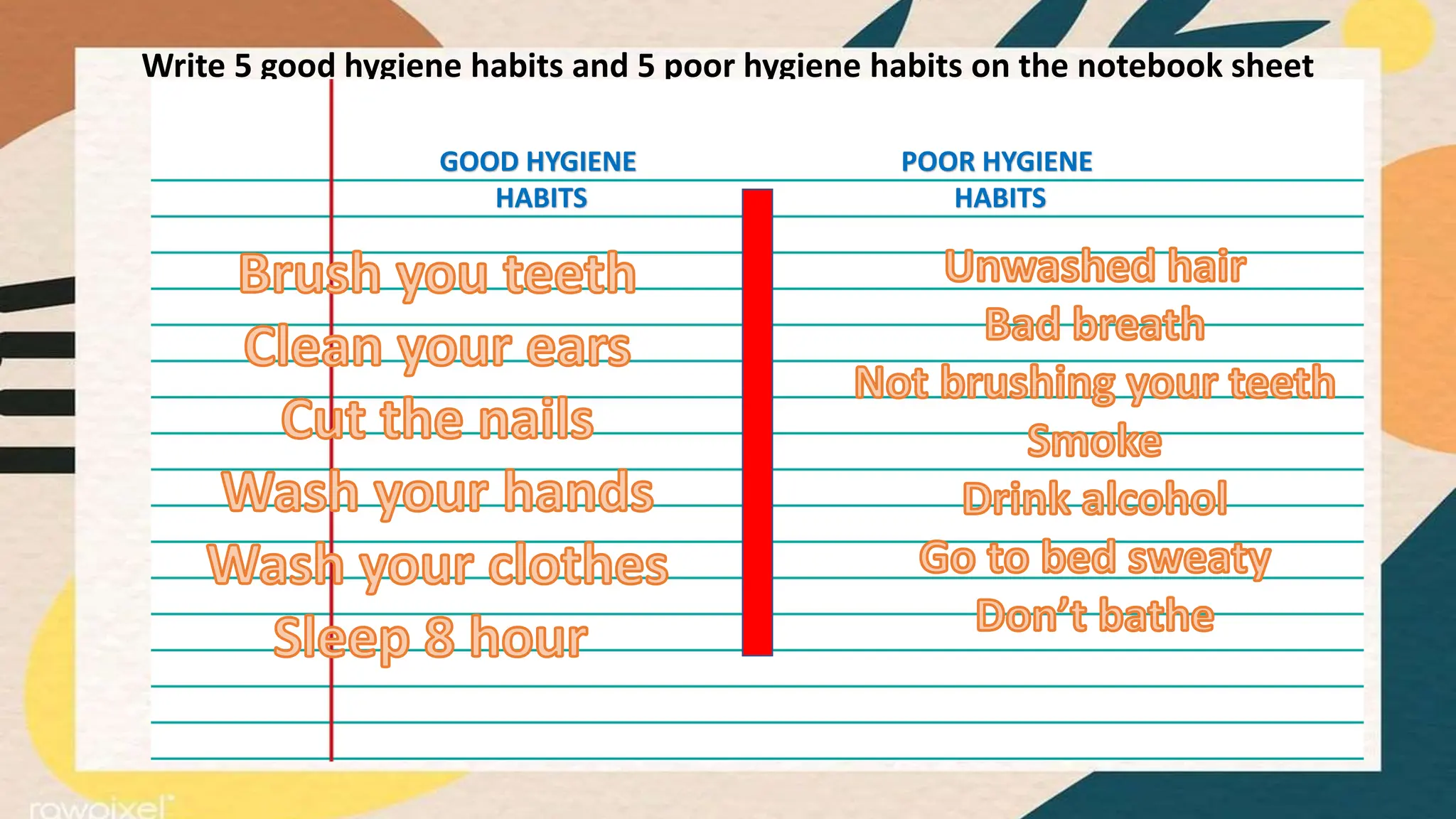 Good Hygiene Habits list and examples.pptx