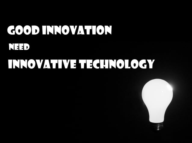 Where to find innovative technology? | PPT