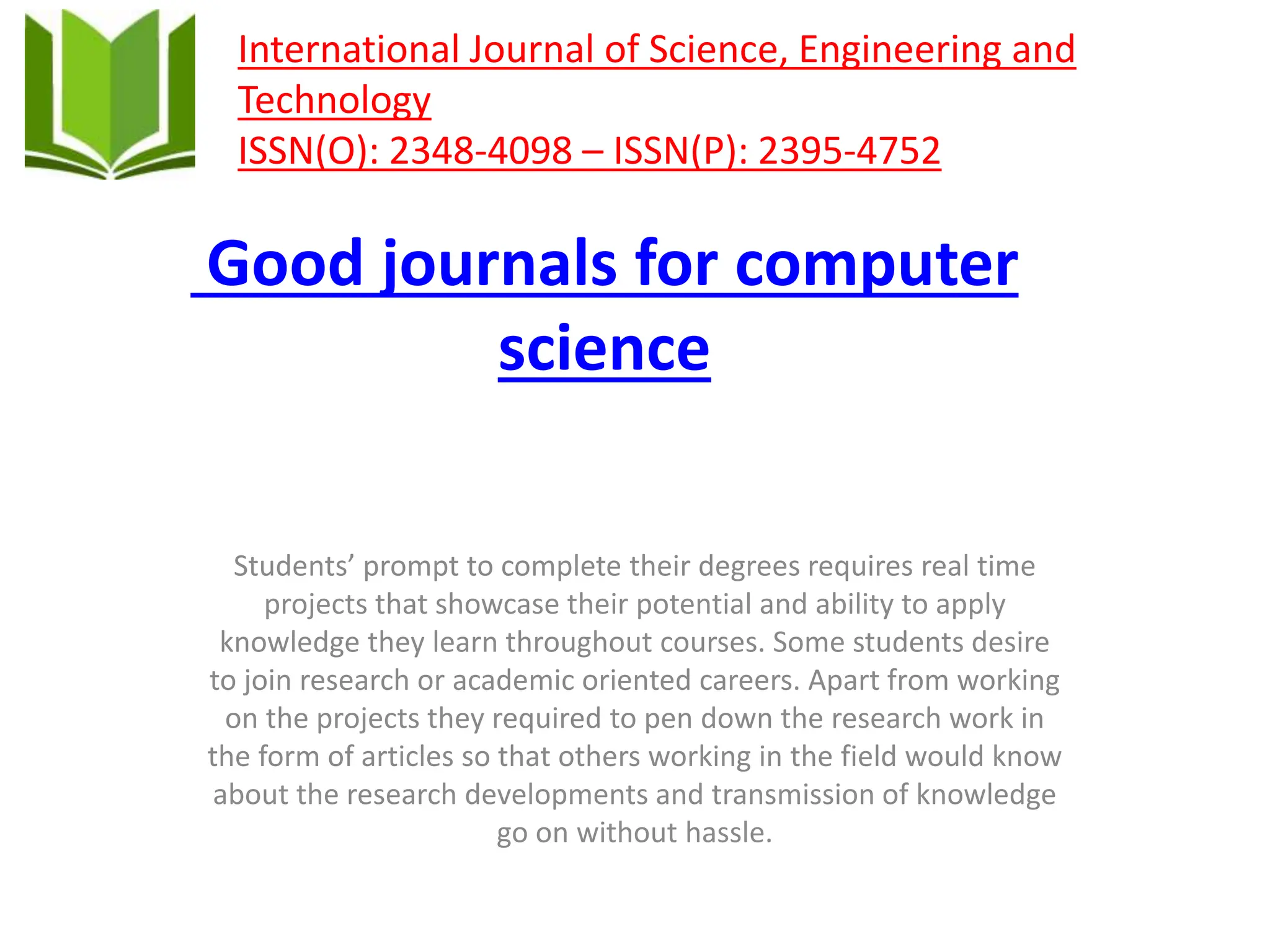 Good journals for computer science PDF.pptx