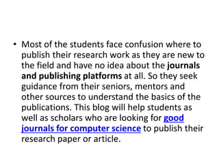 Good journals for computer science PDF.pptx