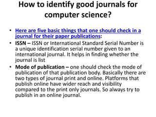 Good journals for computer science PDF.pptx