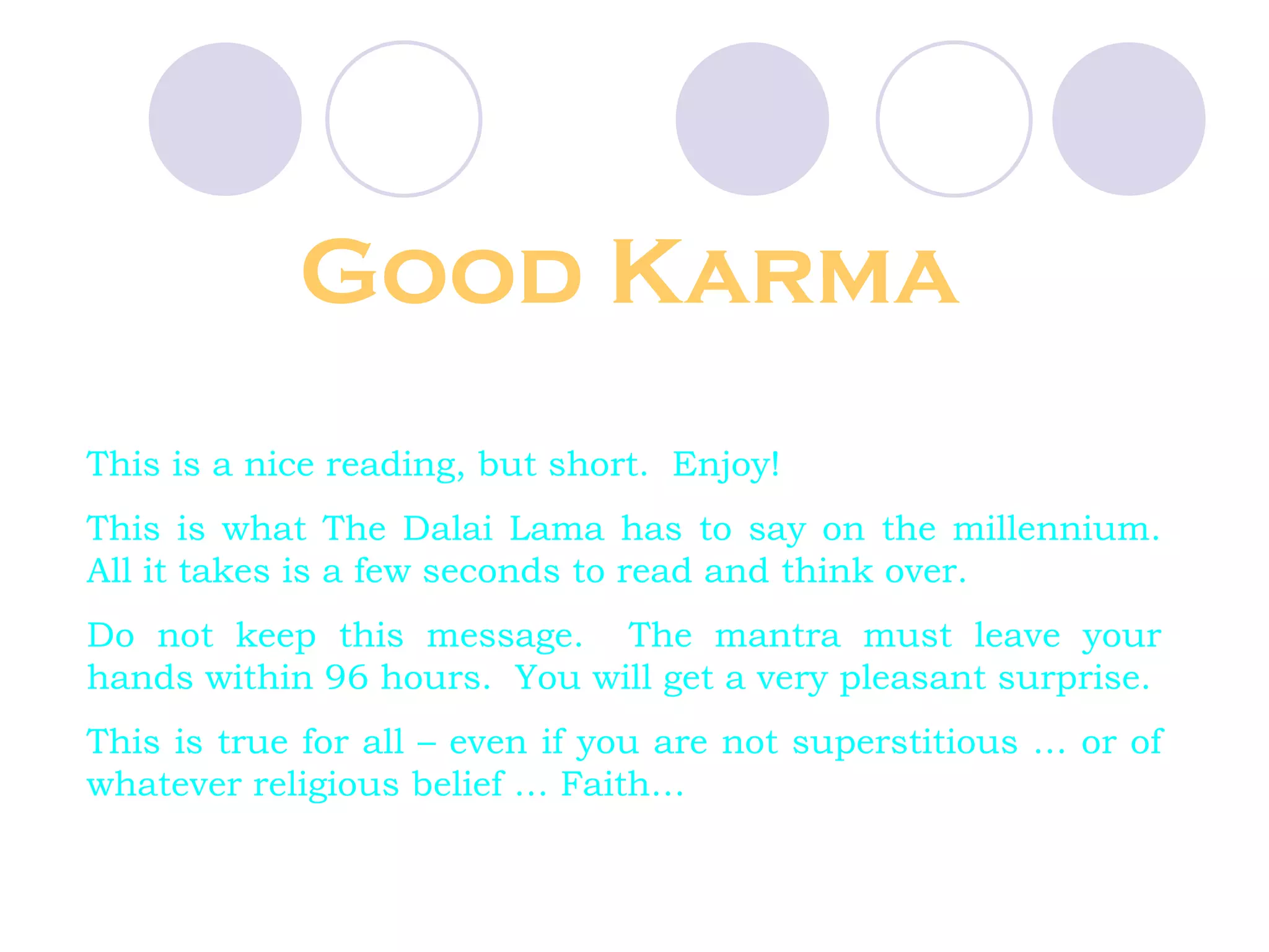Good karma | PPT