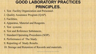 Good laboratory practice | PPTX