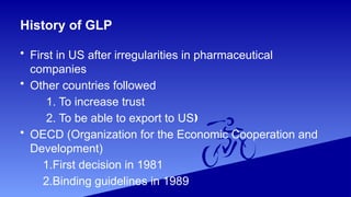 GOOD LABORATORY PRACTICE dept of pharmacology | PPT