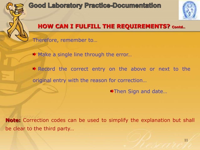 Good Laboratory Practice Documentation | PPTX