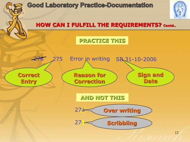 Good Laboratory Practice Documentation | PPTX