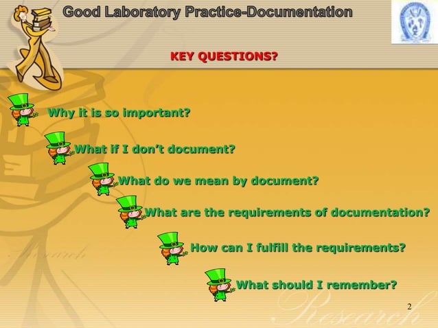 Good Laboratory Practice Documentation | PPTX