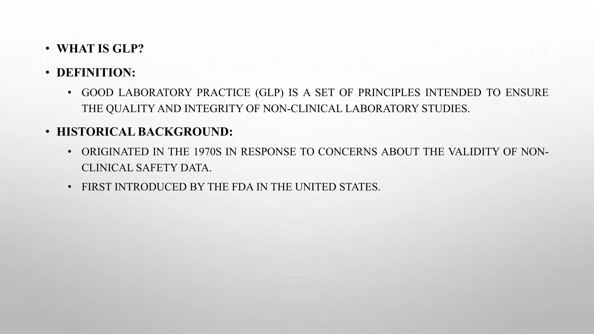 Good Laboratory Practice (GLP).pptx..... | PPTX