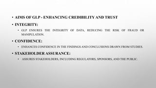 Good Laboratory Practice (GLP).pptx..... | PPTX