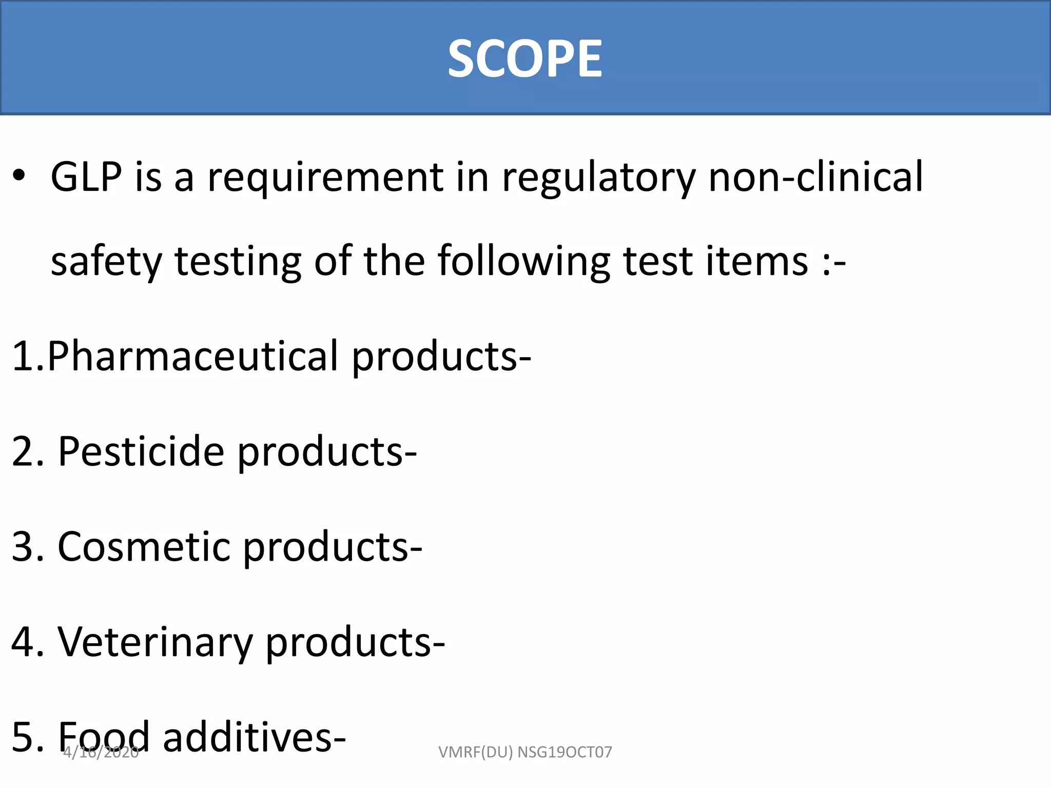 Good laboratory practice guidelines. GLP IN INDIA. | PPTX | Educational ...